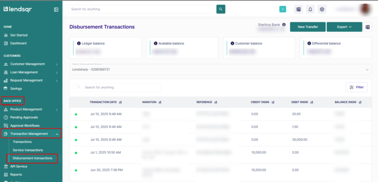 What is the difference between disbursement and service balance? - Lendsqr Documentation